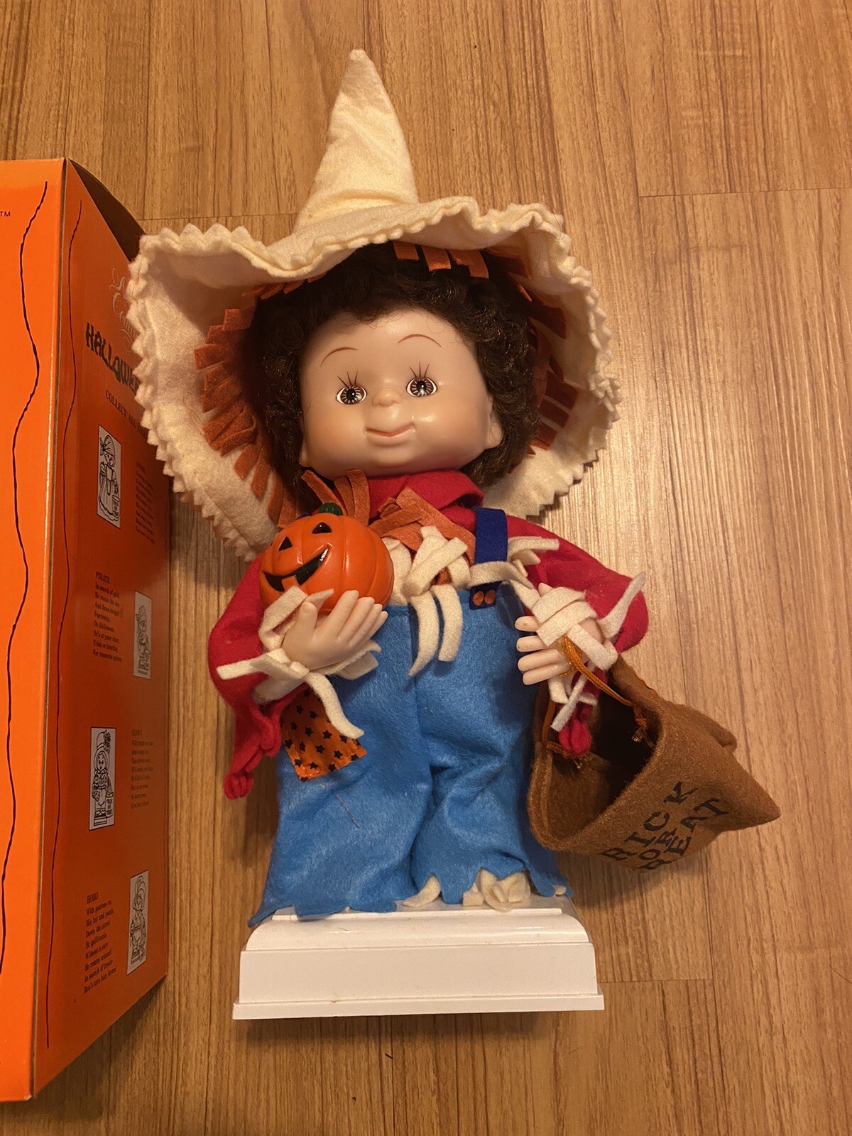 Vintage Santa's Best Halloween Kids Animated Hobo LightUp Pumpkin 1994 ...
