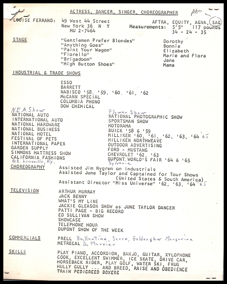 📽 Louise Ferrand (1960s) Stunning Portrait Original Vintage Photo K23 ...