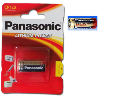 NEW 2 x Panasonic 123 Photo Battery CR123A EL123AP 3V Lithium Camera ...