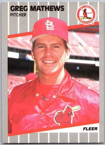 1989 Fleer - #456 Greg Mathews - *Near Mint* | eBay