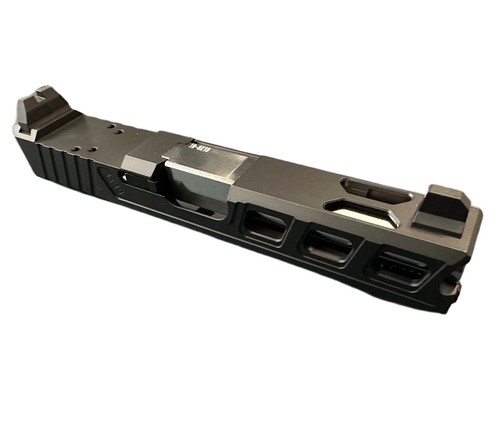 Complete Black Elite RMR Slide Polished Barrel Tall Sights for G19 Gen ...