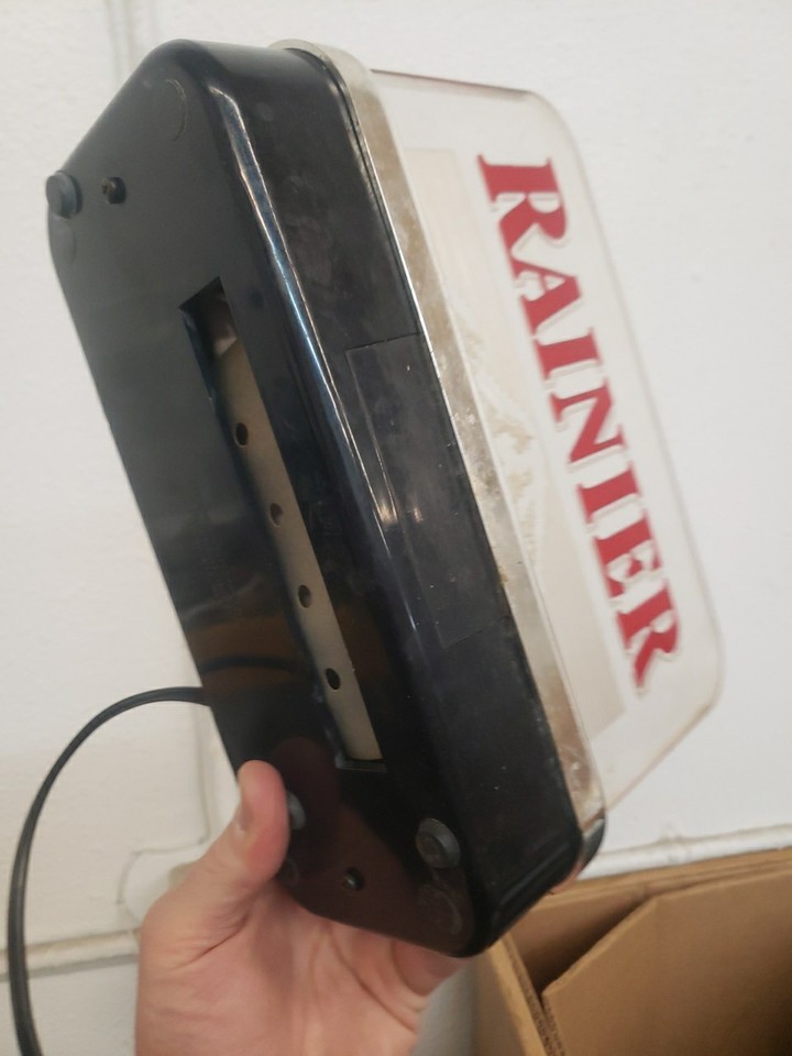 Rare Vtg Rainier Beer Lamp Sign Light *Read *not Working But Cool | eBay
