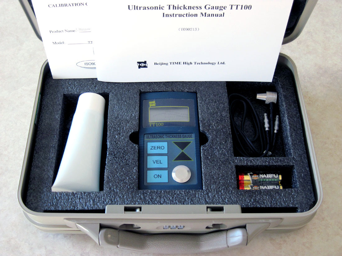 Brand New Ultrasonic Thickness Gauge TIME TT100 - 2 Probes and TWO YEAR ...