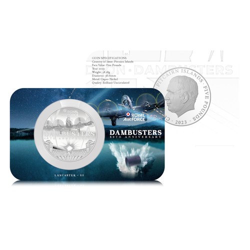 RAF Gift Dambusters 80th Anniversary Royal Air Force Coin £5 BU 2023 ...