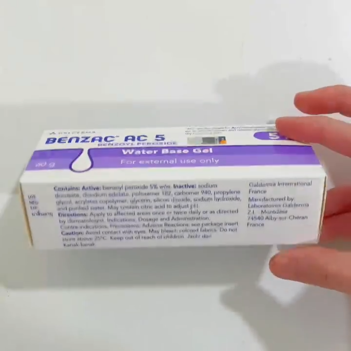 60g BENZAC AC Gel Benzoyl Peroxide Galderma Acne Pimple Unclog Pores | eBay