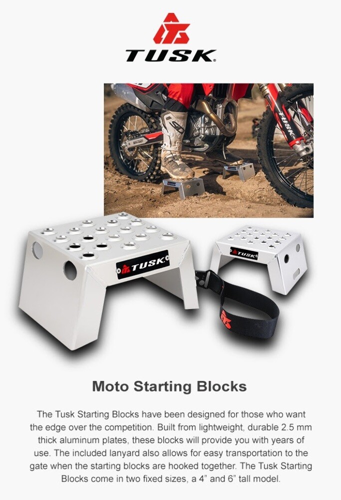 Tusk 4" Motocross Starting Blocks-1 pair | eBay