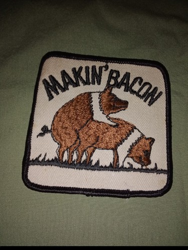 Vintage Making Bacon Pigs Hogs Biker Motorcycle Patch | eBay