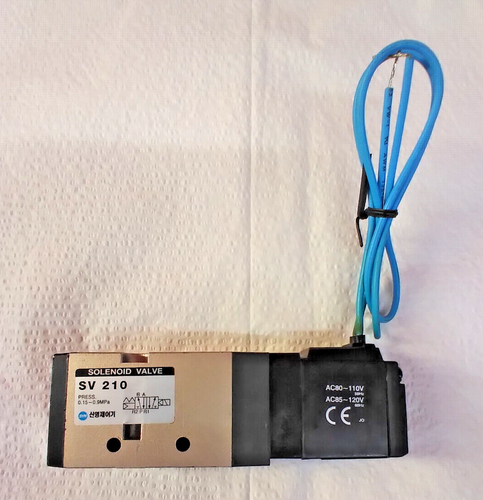 SYM Solenoid Valve SV210, 120VAC, Pressure 0.15-0.9MPa, Genuine OEM ...