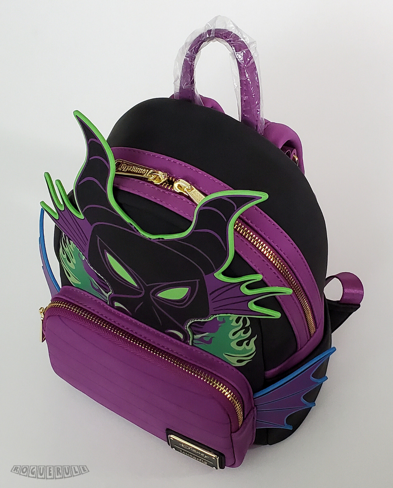 🚦Loungefly Maleficent Dragon Mini Backpack Exclusive - Glow In The Dark ...