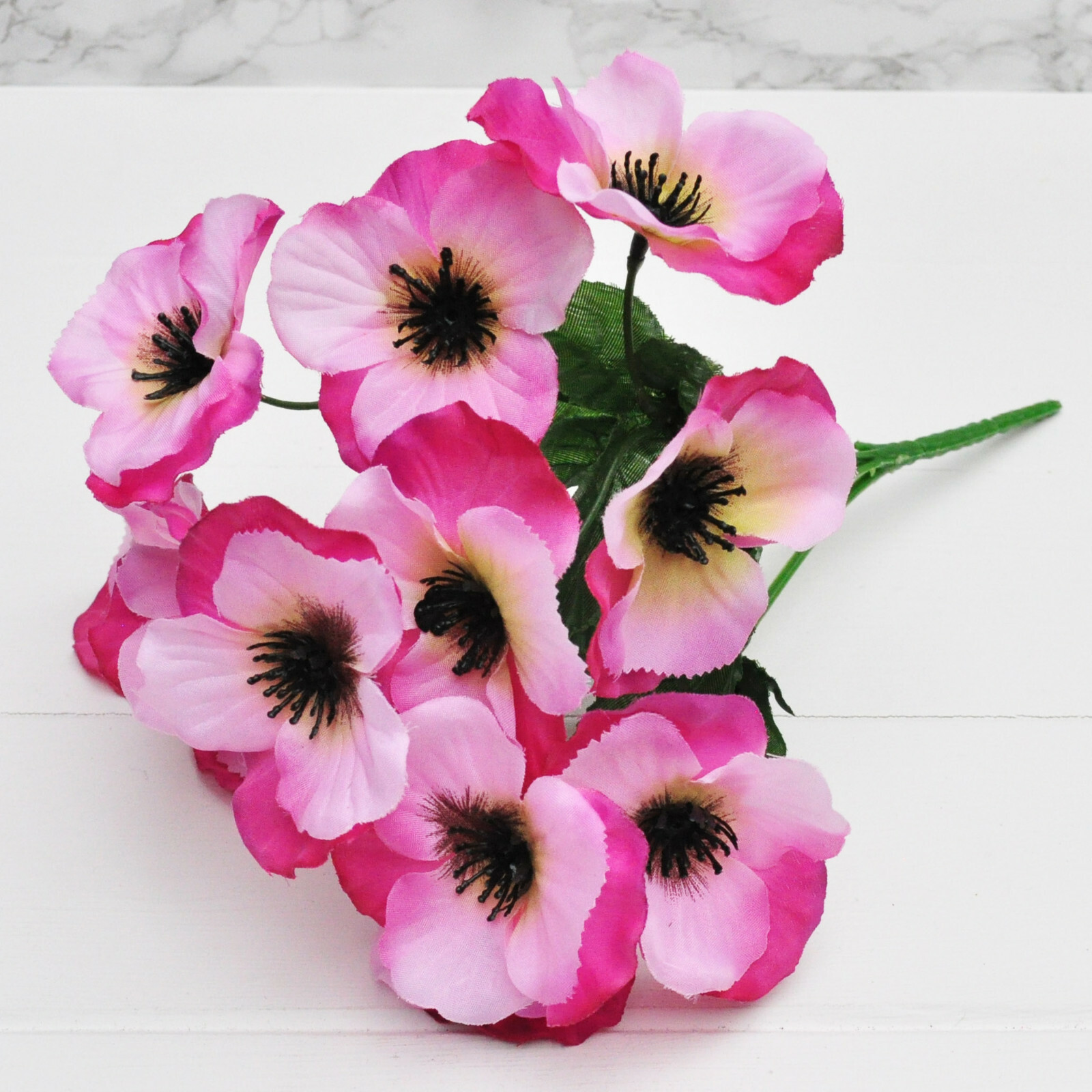 ARTIFICIAL SILK FLOWERS PANSY BUNCH 6 COLOURS Home Wedding Outdoor | eBay