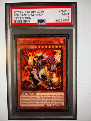 PSA 9 Volcanic Emperor 1st Edition Ultra Rare LD10-EN018 Yu-Gi-Oh! | eBay
