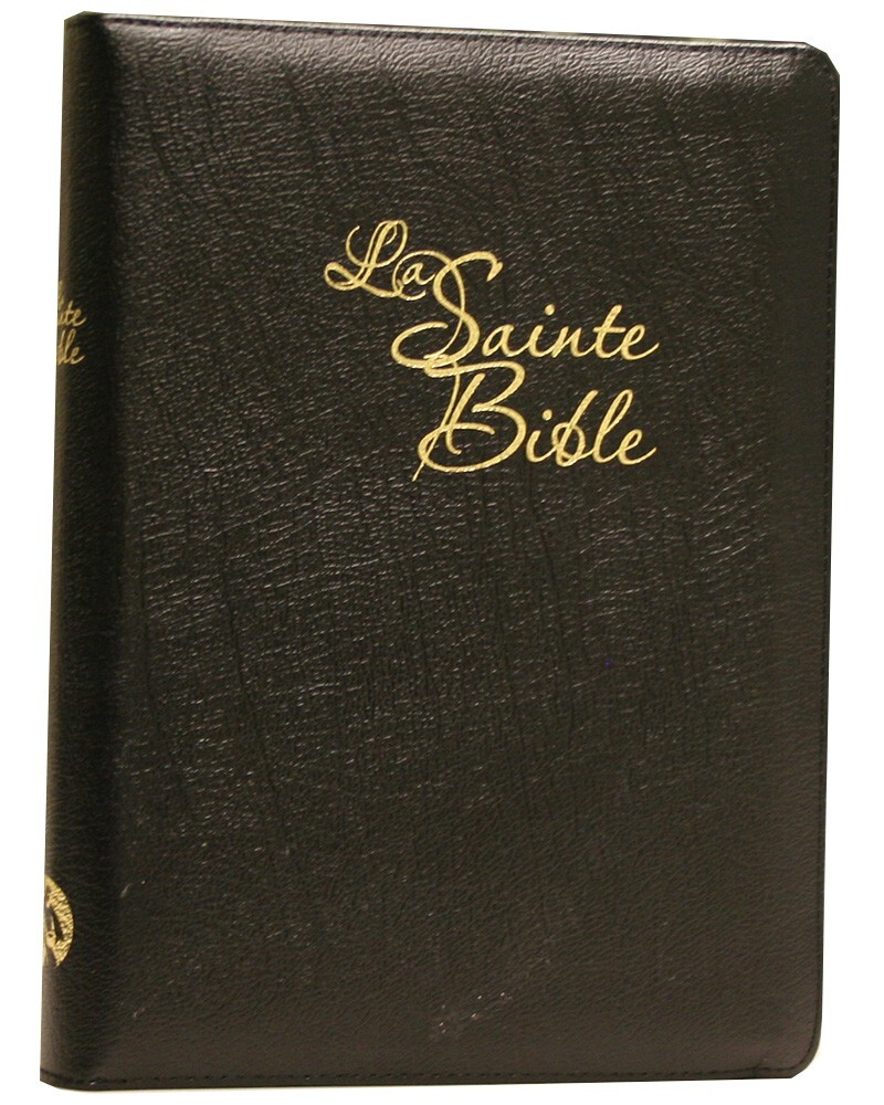 French Bible LARGE PRINT, Louis Segond 1910 Bonded Leather Zipper | eBay