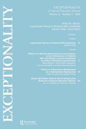 Large-Scale Testing of Students with Disabilities Vols. 12 , Nos. 2 : A ...