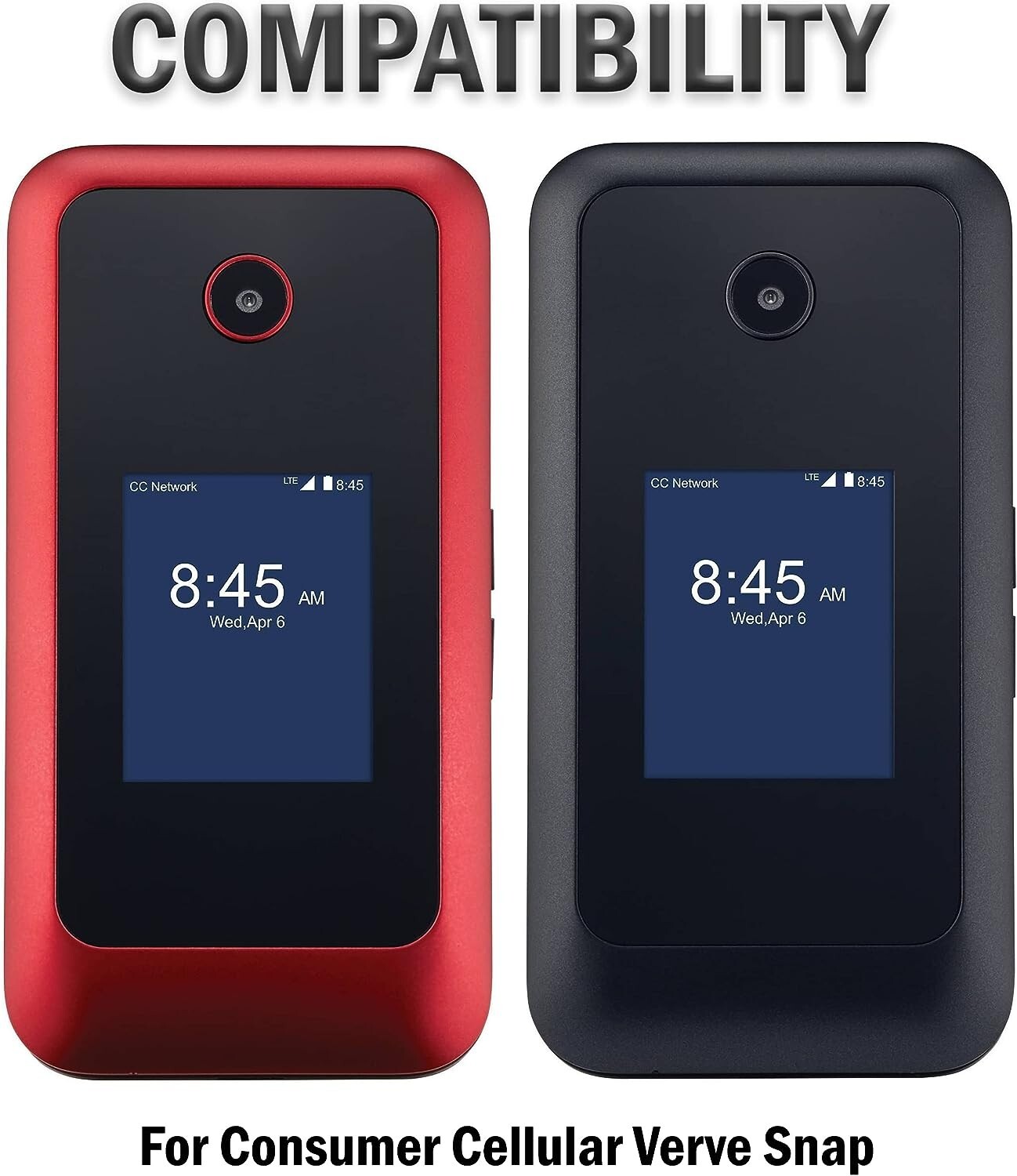 Case for Consumer Cellular Verve Snap Flip Phone RED Z2336CC, NEW | eBay