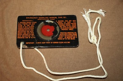 Original WW2 U.S. AAF/USN Pilot's/Aircrew Emergency Signaling Mirror ...