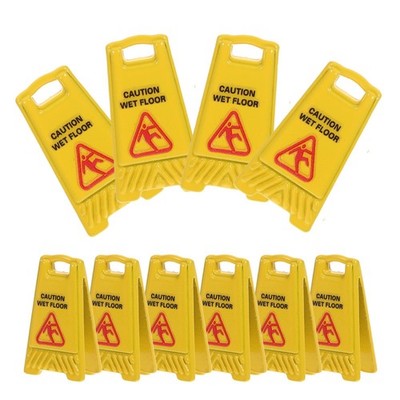 10 Pcs Miniature Dollhouse Caution Safety Sign Warning for Pretend Play ...