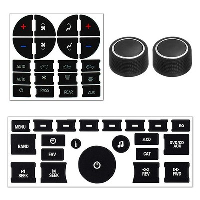 Climate Knobs Heater Knob Volume Radio Button Control Sticker AC Decal ...