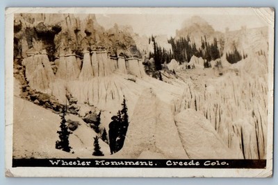 1919 Wheeler Monument Creede Colorado CO RPPC Photo Antique Posted ...