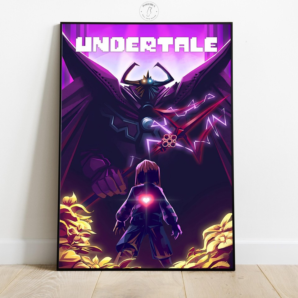 Undertale Poster | Video Game Wall Art Print Gamer Room Decor Papyrus ...