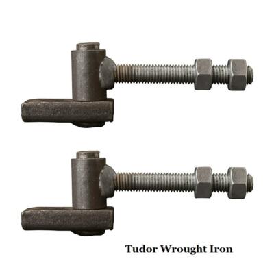 16MM WROUGHT IRON ADJUSTABLE GATE TUBE HINGES WELDABLE HANGERS POST ...