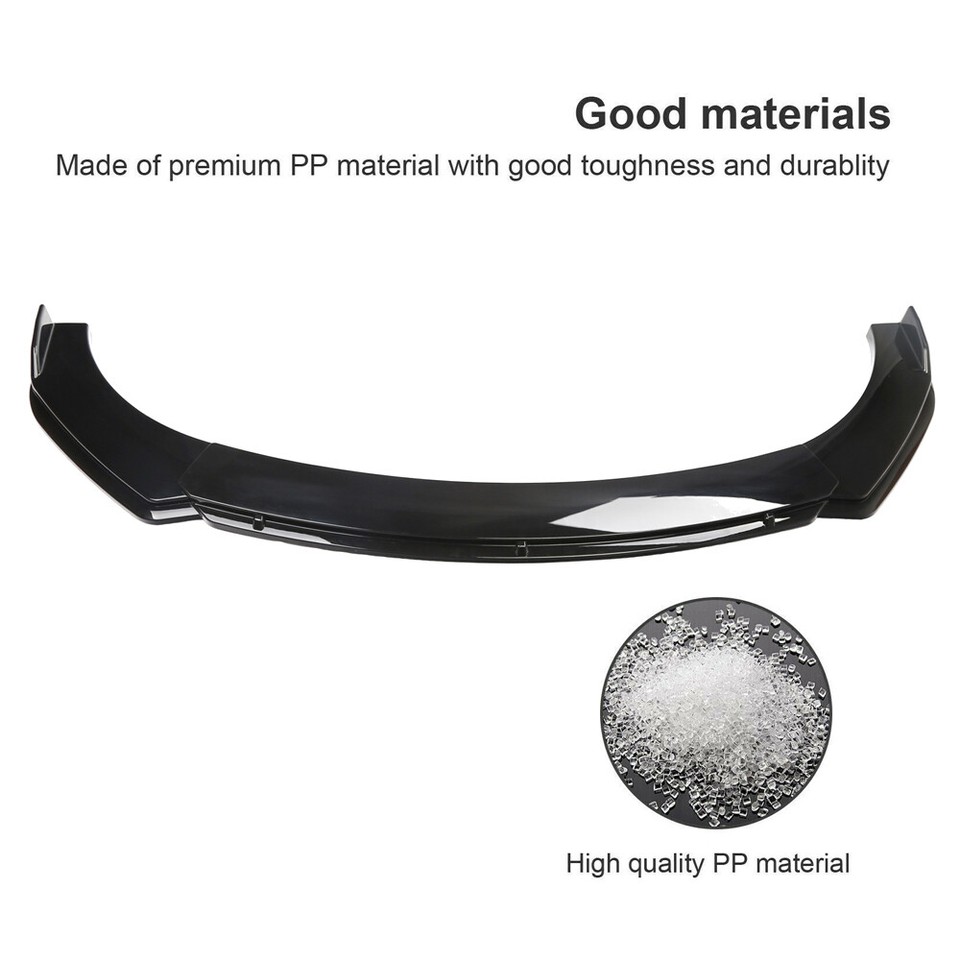 For Scion iM iA iQ Front Bumper Lip Spoiler Body Kit Rear Lip Glossy ...