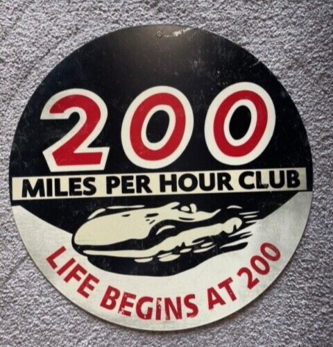 VRHTF NHRA " Vintage Style 200 MILES PER HOUR CLUB LIFE BEGIN AT 2OO ...