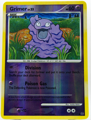Grimer 75/127 Reverse Holo Platinum Base Set Pokemon Cards NM With ...