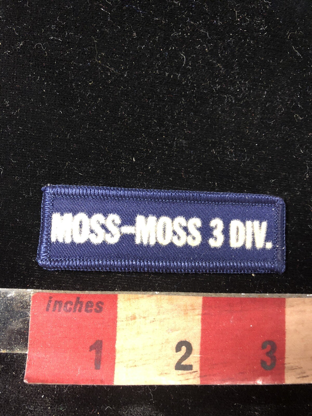 Vtg MOSS-MOSS 3 DIV Tab Patch (3rd Third Division) 02Y4 | eBay
