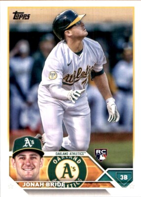 2023 Topps #95 Jonah Bride RC ROOKIE OAKLAND ATHLETICS A's | eBay