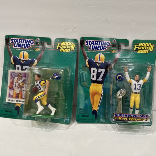 2000-2001 Kurt Warner #13 St Louis Rams Starting Lineup Exclusive Super ...