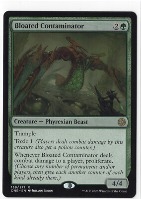 Bloated Contaminator NM Phyrexia: All Will Be One Rare Green Toxic ...