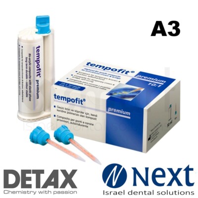 Bis acrylic composite temporary crown bridges A3 Tempofit Premium 1:10 ...