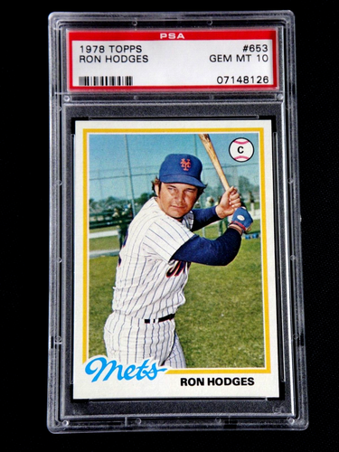 RON HODGES 1978 TOPPS BASEBALL CARD #653 PSA 10 GEM MINT GRADED | eBay