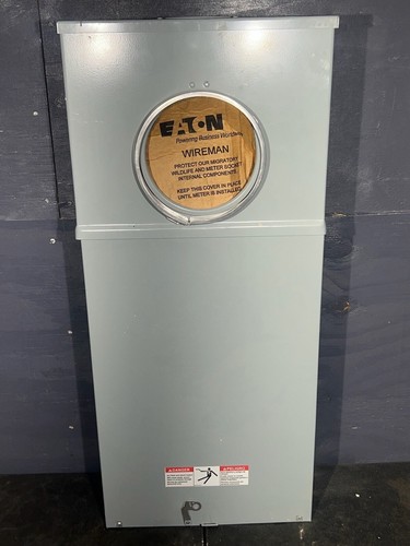 EATON 400 / 320 Amp Meter Base Socket Single Phase 324N Brand New UL ...