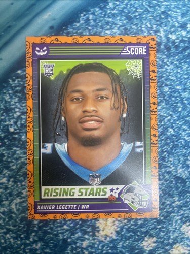 Score-A Treat #49 Xavier Legette Orange Pumpkin Rising Stars Rookie ...