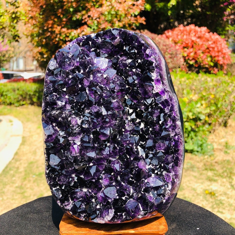 11.15LB Natural Amethyst geode quartz cluster crystal specimen Healing ...