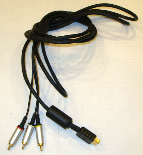 OEM SONY PLAYSTATION GOLD TIP AV COMPONENT CABLE | eBay
