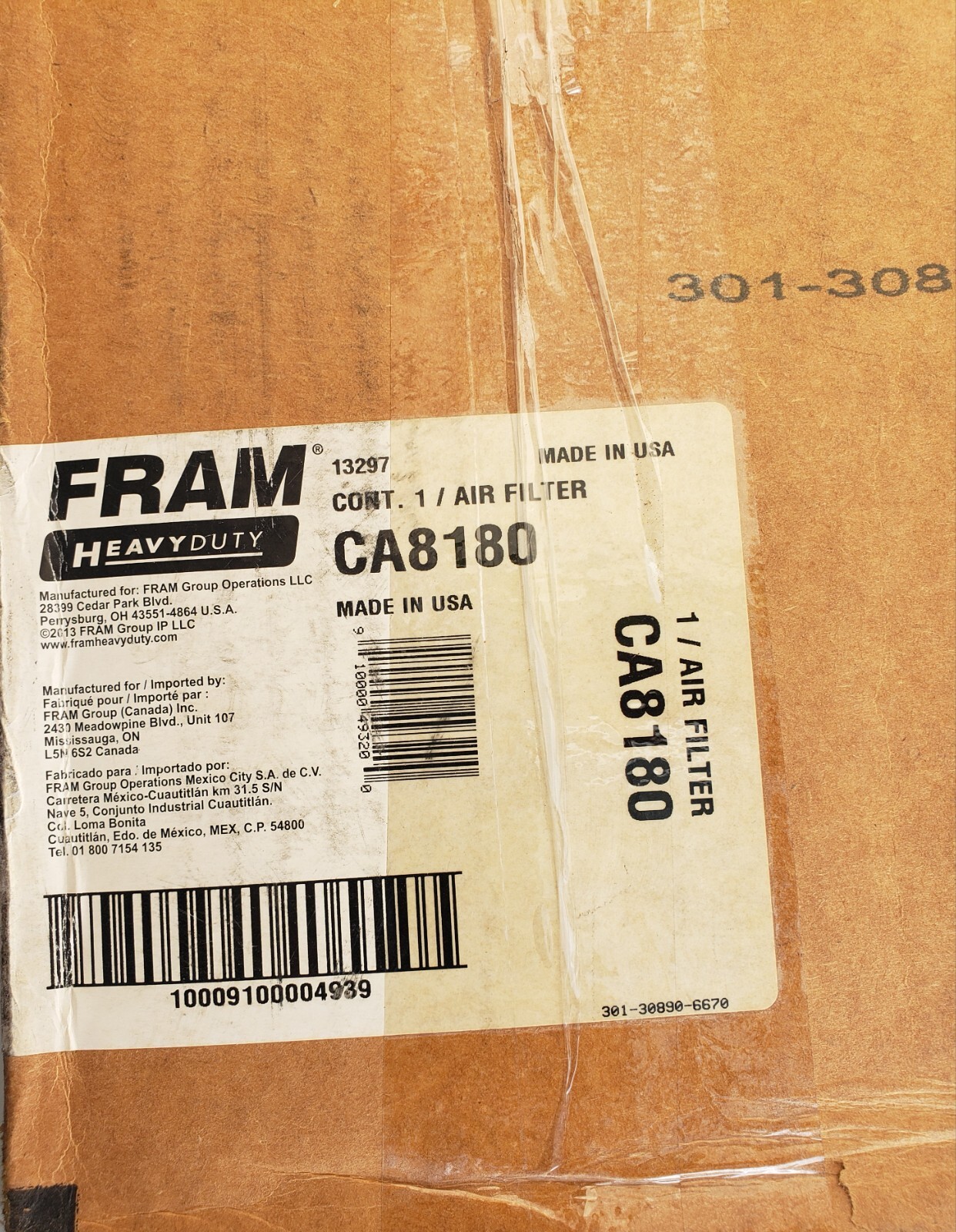 DONALDSON P541004 - Air filter cross reference