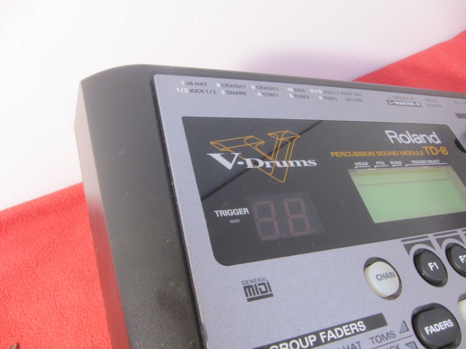 Roland TD-8 Drum Percussion Sound Module Tested New Battery w/ power ...