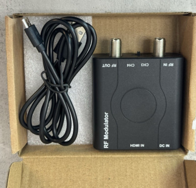 HDMI RF Modulator Adapter, RF Modulator HDMI Coaxial Converter, RF ...