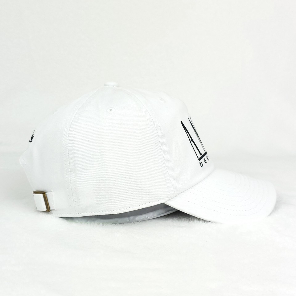 AND1 Mitchell & Ness Dad Hat Cap Embroidery Logo Back Panel Logo White ...