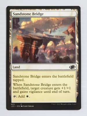 1 x SANDSTONE BRIDGE LP MTG Magic The Gathering Commander | eBay