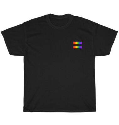 Rainbow Equality Symbol Subtle Pride Stuff LGBTQ Gay Rights T-Shirt ...