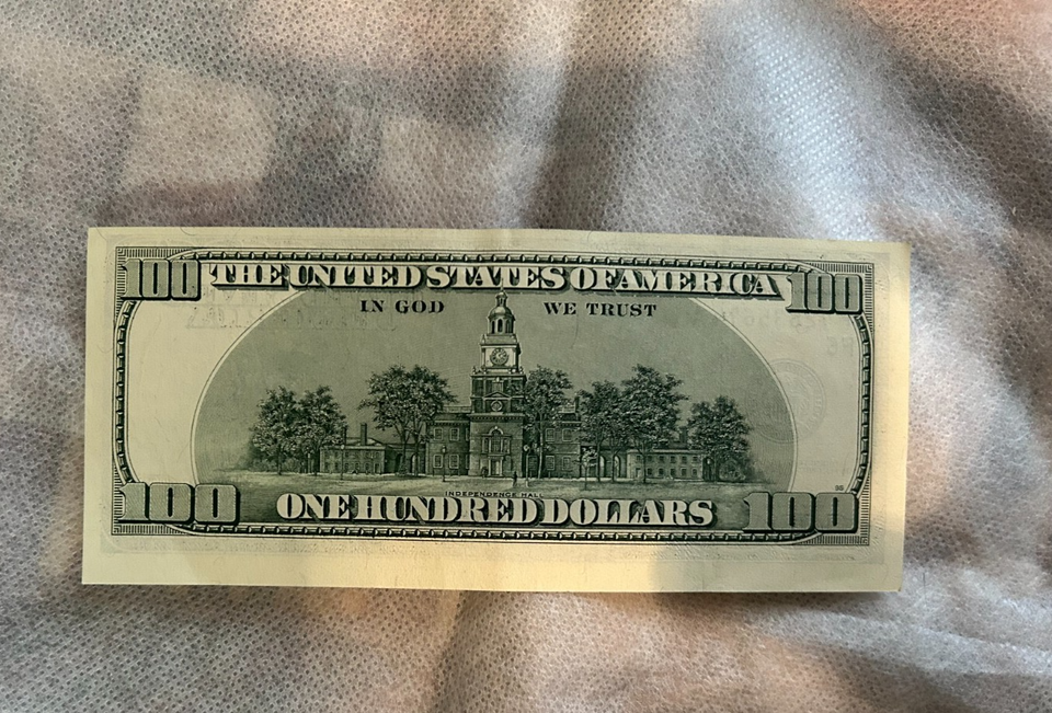 100 Dollar Bill (Misprint / Miscut / Off Center) 1996 Series | eBay