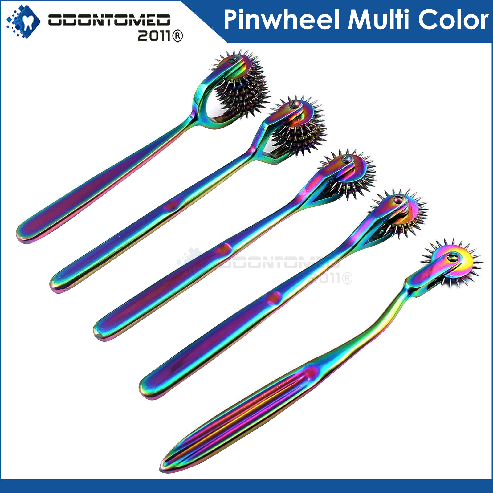 Wartenberg Neuro Pinwheel Stainless Diagnostic Pin Wheel 1 2 3 5 7 Head ...