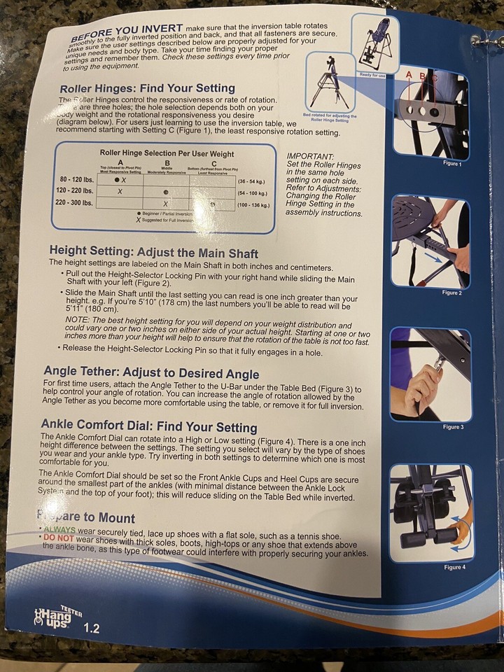 Teeter Hang Ups EP-960 Inversion Table with Back Pain Relief | eBay