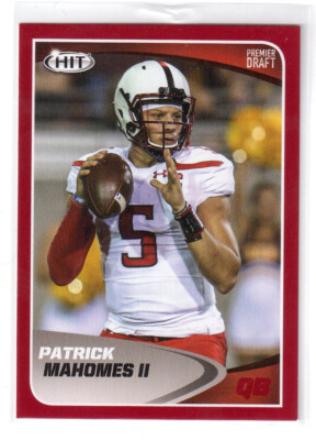 2017 Sage Hit #5 PATRICK MAHOMES II 'RED PARALLEL' SP ROOKIE CARD ...