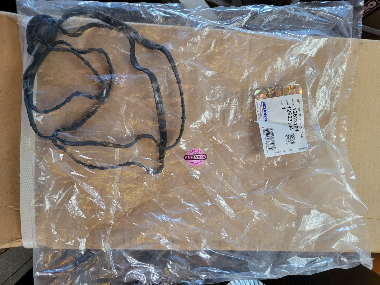 Engine Valve Lifter Oil Manifold Gasket ACDelco GM Original Equipment ...