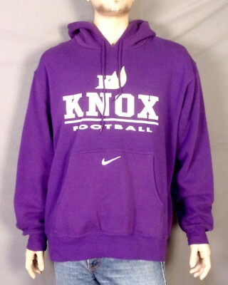 vintage 90s 00s Nike Team KNOX Football Prairie Fire Hoodie Center ...