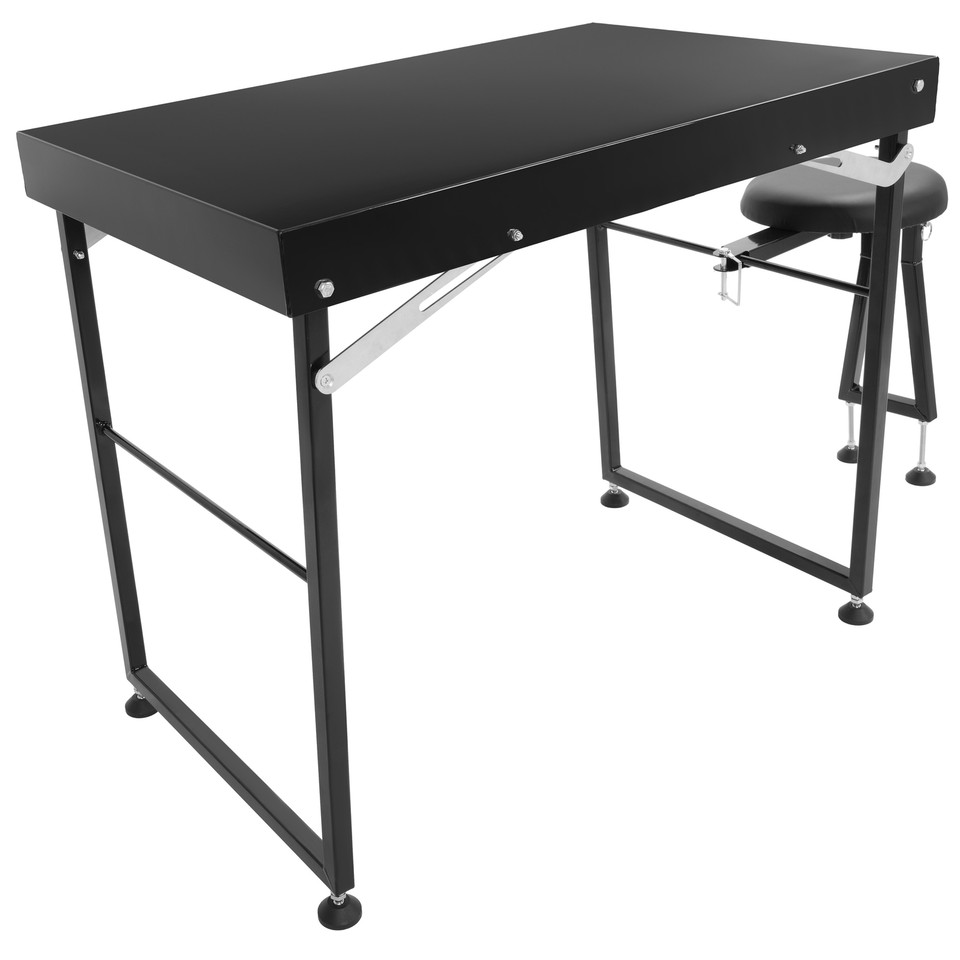 Heavy Duty Long Range Shooting Table Padded Seat Adjustable Legs Built ...